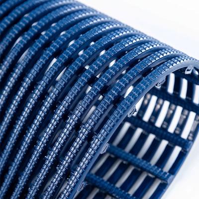 China PVC Cross Grid Anti Slip Mat Roll Hollow Square Crisscross Drainage Mat for Pool & Entrance Floor for sale