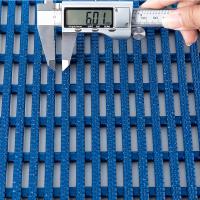 China PVC Cross Grid Anti Slip Mat Roll Hollow Square Crisscross Drainage Mat for Pool & Entrance Floor for sale