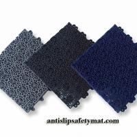 China Interlocking PVC Drainage Floor Tile Perforated Modular Anti Slip Mat for Pool, Shower and Locker Room for sale