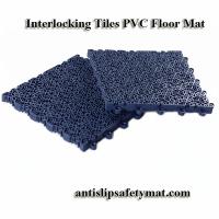 China Interlocking PVC Drainage Floor Tile Perforated Modular Anti Slip Mat for Pool, Shower and Locker Room for sale