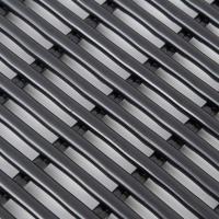 China Double Layer PVC Tube Drainage Mat Round Rod Open Grid Anti Slip PVC Mat for Pool Kitchen and Wet Area for sale