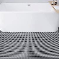 China Double Layer PVC Tube Drainage Mat Round Rod Open Grid Anti Slip PVC Mat for Pool Kitchen and Wet Area for sale
