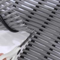 China Double Layer PVC Tube Drainage Mat Round Rod Open Grid Anti Slip PVC Mat for Pool Kitchen and Wet Area for sale