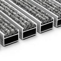 China 6063-T5 Aluminum Recessed Entrance Mat with Flush Mount and Custom Size for Commercial Buildings for sale