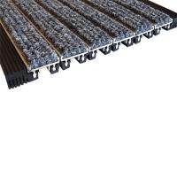China Heavy Duty Outdoor 6063-T5 Anodized Aluminum Entrance Mat with Anti Slip Surface and Custom Size for Storefronts for sale