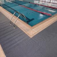 China 12mm Thickness Anti Slip PVC Floor Mat with Hollow Grid Design for Commercial Pool Drainage for sale