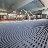 China 12mm Thickness Anti Slip PVC Floor Mat with Hollow Grid Design for Commercial Pool Drainage for sale