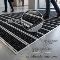 China Recessed Entrance Mat 20mm Depth Bank Branch Heavy Foot Traffic Wear Resistant for sale