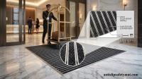 China Aluminum Entrance Mats 20mm Depth Hotel Lobby Entrance 1000lbs Luggage Cart Load for sale