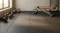China Fitness Mats 25mm Interlocking Rubber Tiles Easy Install for Home Gym Floor for sale
