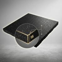 China Rubber Gym Mats 15mm Shock Absorbing Non Slip Flooring for Fitness Centers for sale