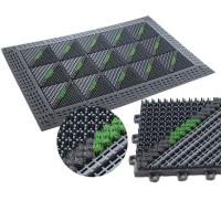 China PVC Interlocking Entrance Floor Tiles 25MM for sale