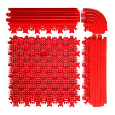 China 9MM Thick 20CMx20CM Anti Slip PVC Floor Mat For Balcony Toilet for sale