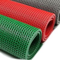China Washing Rooms S Mesh Remove Dirt PVC Drainage Mat 5.5MM Thickness for sale
