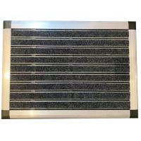 China Aluminum Scraper Entrance Door Mat Anti Slip Dust Control Office Doormat for sale
