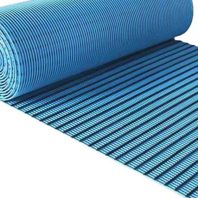 China Vinyl Anti Slip PVC Floor Mat 9M Tubular Rubber Anti Fatigue Mats for sale