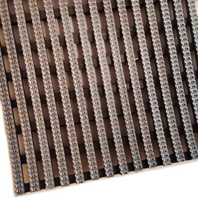 China Anti Slip PVC Mat Roll Open Grid Plastic Floor Mat 4 Way Water Drainage for sale