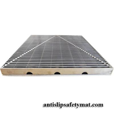 China Metal Grate Commercial Entrance Mats Slip Resistant Stainless Steel 304 for sale
