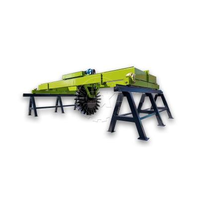 China Organic Fertilizer Low Energy Consumption Wheel Type Compost Turner for Farms 10000 KG for sale