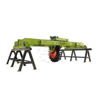 China Organic Fertilizer Low Energy Consumption Wheel Type Compost Turner for Farms 10000 KG for sale
