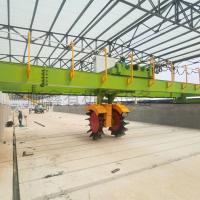 China Organic Fertilizer Low Energy Consumption Wheel Type Compost Turner for Farms 10000 KG for sale