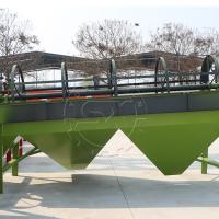 China Compost Trommel Vibrating Screen Drum Screen Machine with Hitting Cleaning Device for sale
