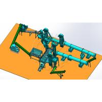 China Ball Shape Granules Poultry Manure Fertilizer Production Line 380V Voltage for sale