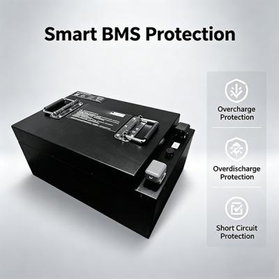 China Ebike Scooter Electric Motorcycle Lithium Battery Pack 60V 75Ah LiFePO4 Replacement Battery For 2/3 Wheeler for sale