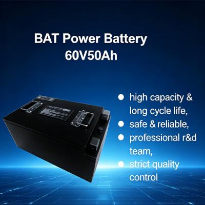 China 60V 50Ah LiFePO4 Battery Pack 20S2P 2C For Electric Tricycle E-bike UN38.3 CE Certified for sale