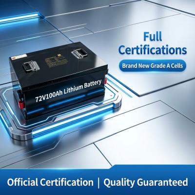 China 72V 100Ah LiFePO4 Lithium Battery Pack with 1500 Cycles for Electric Bicycles/Scooters for sale