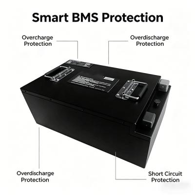 China Ebike Scooter Electric Motorcycle Lithium Battery Pack 60V 50Ah LiFePO4 Replacement Battery For 2/3 Wheeler for sale