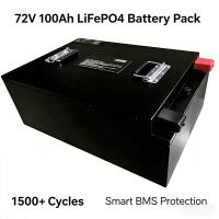 China 72V 100Ah LiFePO4 Battery Pack with 1500 Cycles and High-current BMS for Electric Bicycles and Scooters for sale