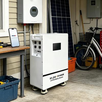 China 16kWh LiFePO4 Rollable Battery with 10kW Max Load for Solar ESS for sale