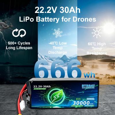 China 22.2V 30Ah Solid State Lithium Ion Battery Pack 666Wh 10C Rate Rechargeable High Power Battery 253Wh/kg For Field Equipment Industrial Power And Off Grid Working Systems for sale