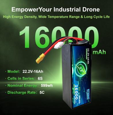 China 22.2V 16Ah 355Wh High‑Density Solid‑State Lithium‑ion Battery Pack OEM Factory Direct Supply UN38.3 Certified Rechargeable Power Battery For Heavy‑Lift Drones, Robotics & Industrial Mobile Equipment for sale