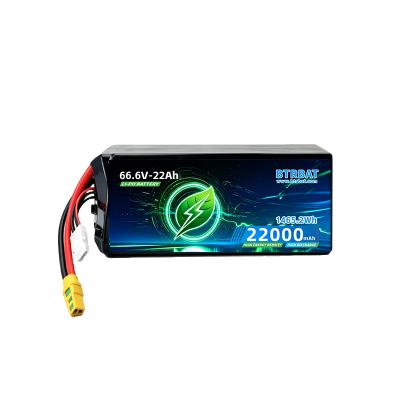 China 66.6V 22Ah 18S Lithium Battery Pack 5C Max Continuous Discharge 75.6V Charge Voltage 49.5V Cut Off For Industrial UAV And Electric Power Equipment Factory Direct Supply With Stable Performance for sale