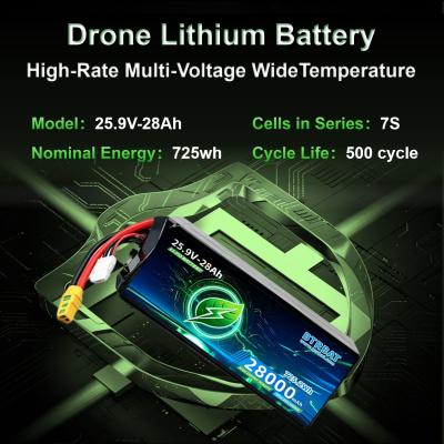 China 25.9V 28Ah Rechargeable Lithium Ion Battery 7S 725Wh 3C Discharge High Performance High Drain Deep Cycle Battery Pack Direct Factory Supply For E Bike Scooter Motorcycle Solar Storage for sale