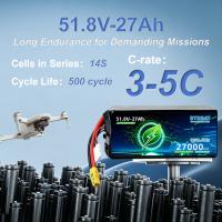China 14S 51.8Volt 27Ah Lithium Battery Pack 58.8V Charge Voltage High Continuous Discharge Current Durable Rechargeable Battery Pack For E Bike E Scooter Power System Factory Direct Wholesale Battery for sale
