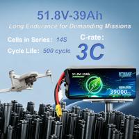 China 51.8V 39Ah 14S Lithium Battery Pack 3C Max Continuous Discharge 59.5V Charge Voltage 38.5V Cut Off For Industrial Equipment Energy Storage System Factory Direct Supply for sale