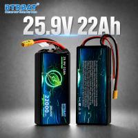 China 25.9V 22Ah 7S Rechargeable Lithium Battery Pack 5C Max Continuous Discharge 29.4V Full Charge Voltage 19.2V Discharge Cutoff Voltage High Power Li Ion Battery For Industrial Robot Power Supply for sale