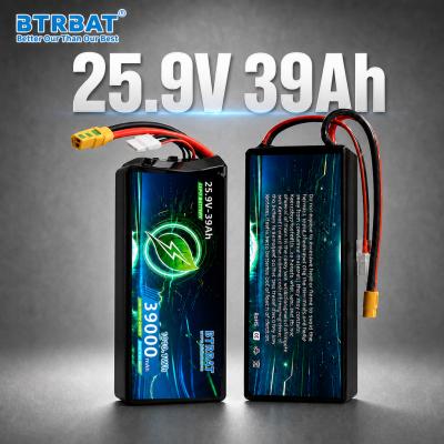 China 25.9V 39Ah 7S Lithium Battery Pack High Capacity Rechargeable Battery 1C Charge 3C Continuous Discharge 29.8V Charge Limit 19.2V Cut Off Voltage For Industrial Power Supply And Electric Device Project for sale