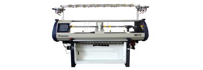 China Single Head 3 System Computerized Flat Knitting Machine 52 Inch for Collar Shoe Uppers for sale