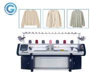 China Sports Cardigan Flat Bed Knitting Machine 8G 9G 10G 52 Inch Double System for sale