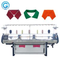 China Double Carriage 14G Full Jacquard Polo Collar Knitting Machine Single System for sale