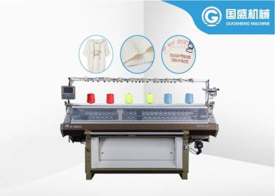 China 8G Computerized Flat Knitting Machine 52 Inch Double System with Probe Alarming for sale