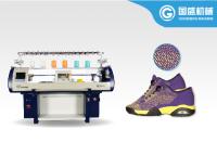 China Single Carriage Flyknit Shoe Vamp Flat Knitting Machine 36 Inch 12G 14G for sale