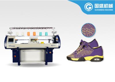 China Single Carriage Flyknit Shoe Vamp Flat Knitting Machine 36 Inch 12G 14G for sale