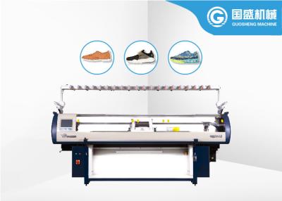 China 72 Inch Computerized Flat Bed Shoe Upper Knitting Machine 12G 14G Three System for sale