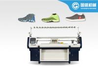 China Three System Jacquard Shoe Upper Knitting Machine 52 Inch 12G 14G Flat Knitting for sale