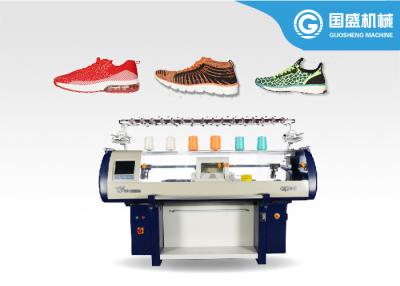 China Small Carriage Shoe Upper 14G Flat Knitting Machine 36 Inch Three System for sale
